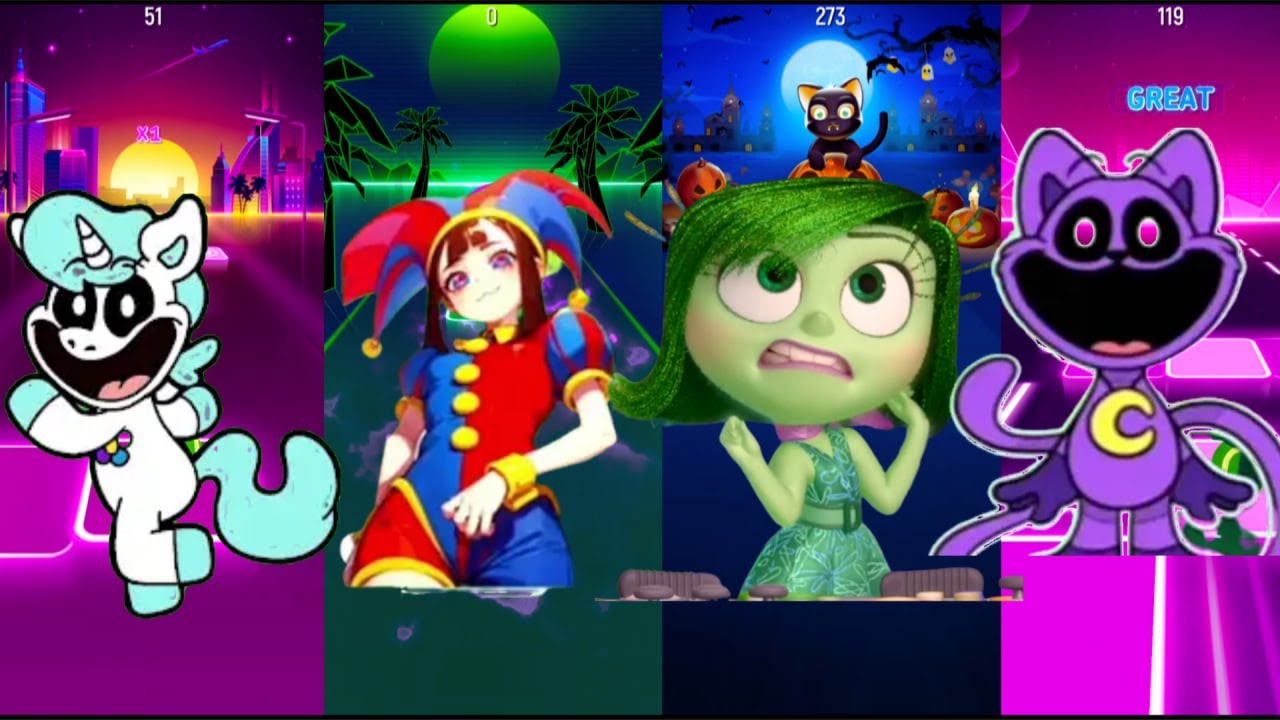 CraftyCorn🆚The Amazing Digital Circus Pomni 🆚 Inside Out Disgust 🆚 ...