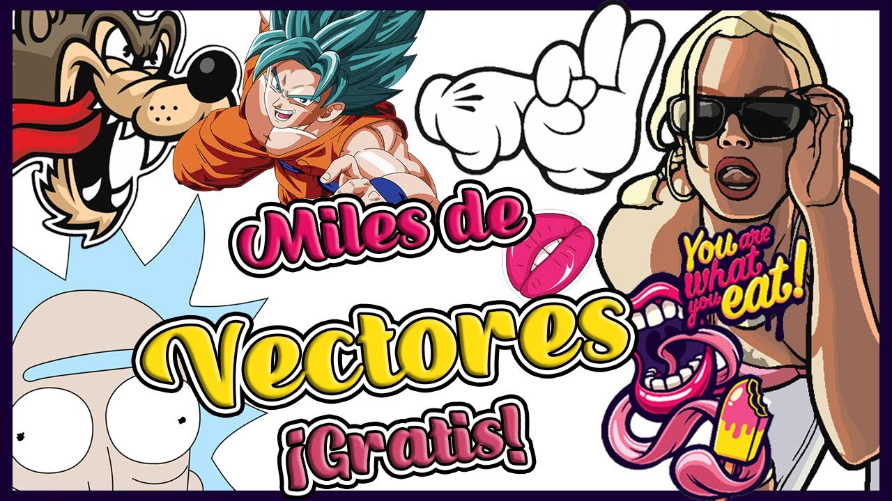 Miles de VECTORES y Diseños (como descargarlos) - YouTube