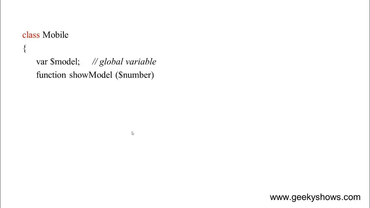 Class in PHP Hindi 720 X 1280 - YouTube