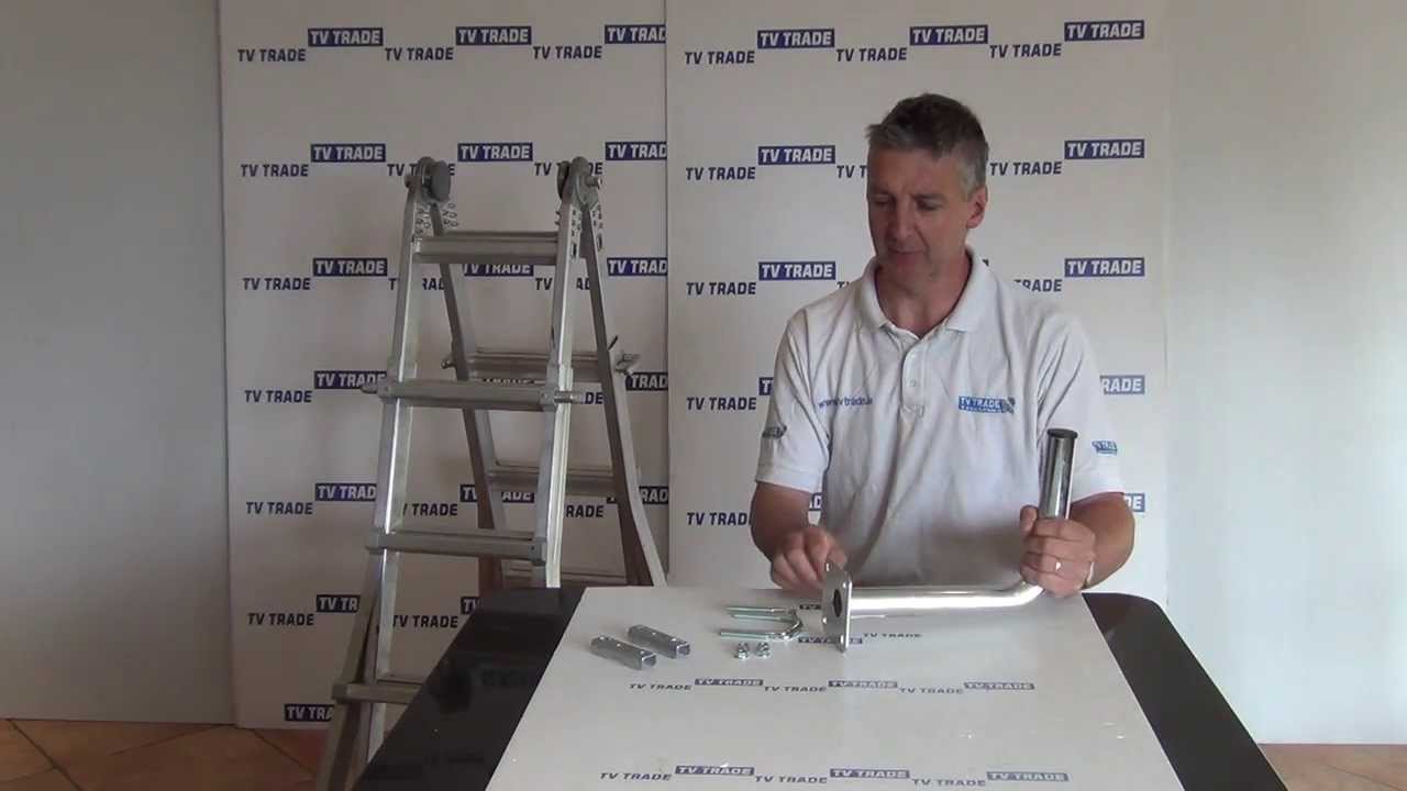 Balcony Satellite Dish & TV Aerial Bracket - YouTube