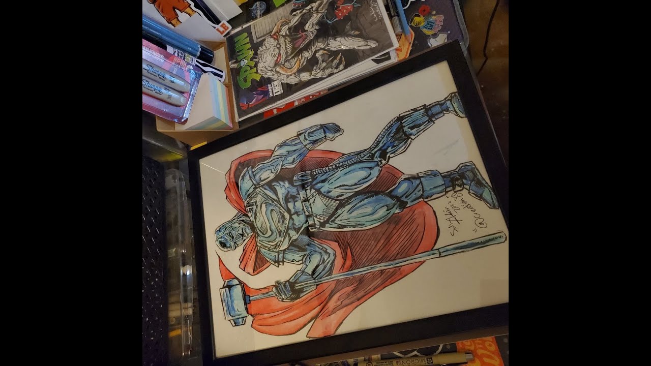 Creation80 Steel Comic Book Inking Superman - YouTube