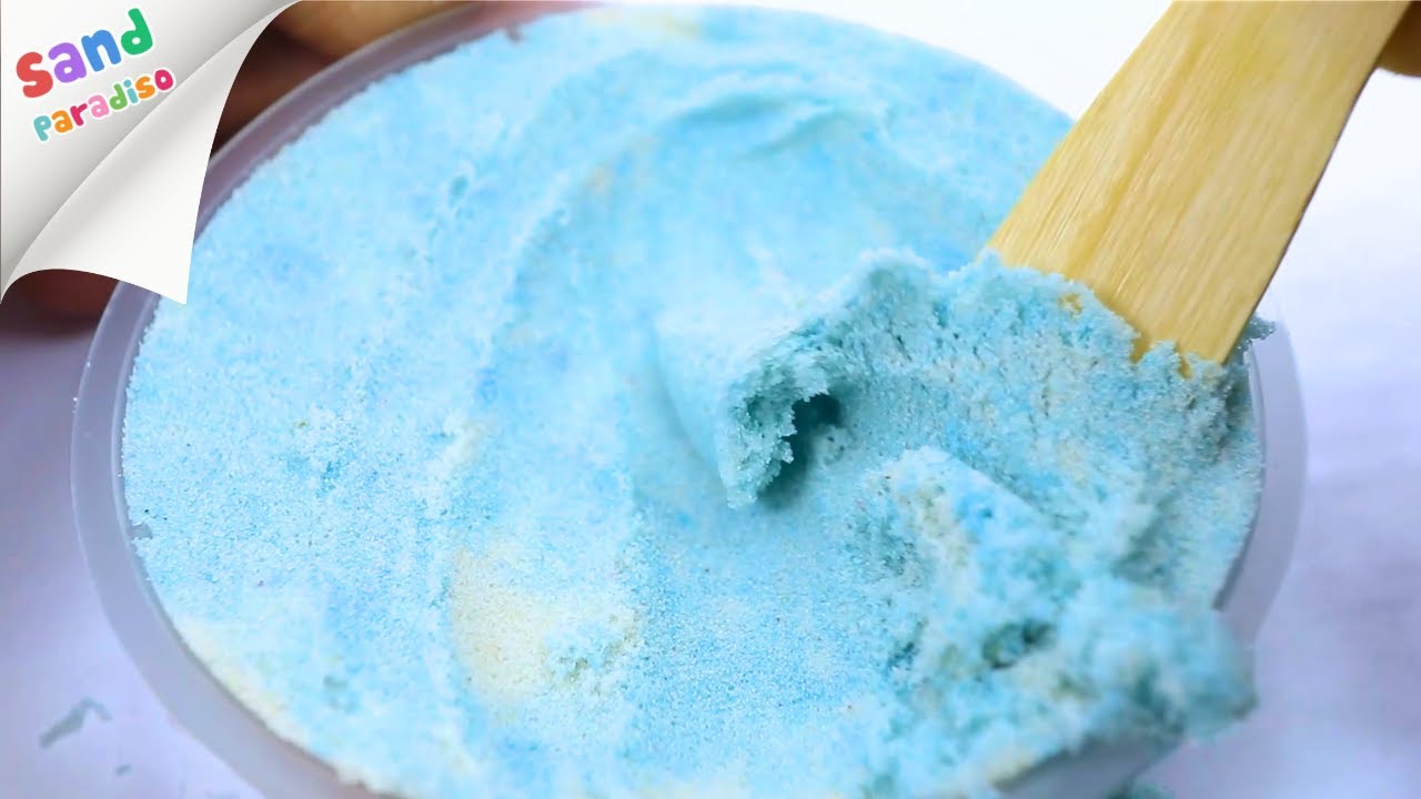 Oddly Satisfying and Relaxing Slicing Scooping Kinetic Sand ASMR - YouTube