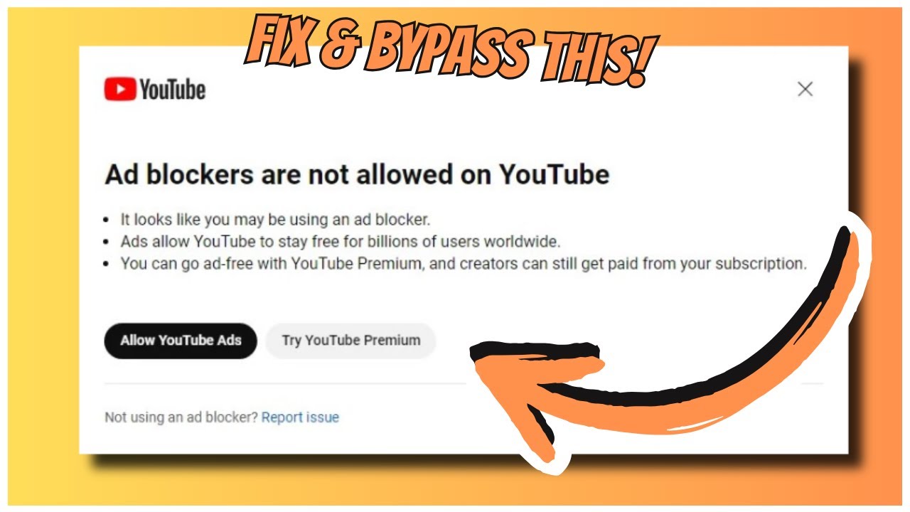 How To Fix And Bypass Youtube Anti Adblock Detection Youtube