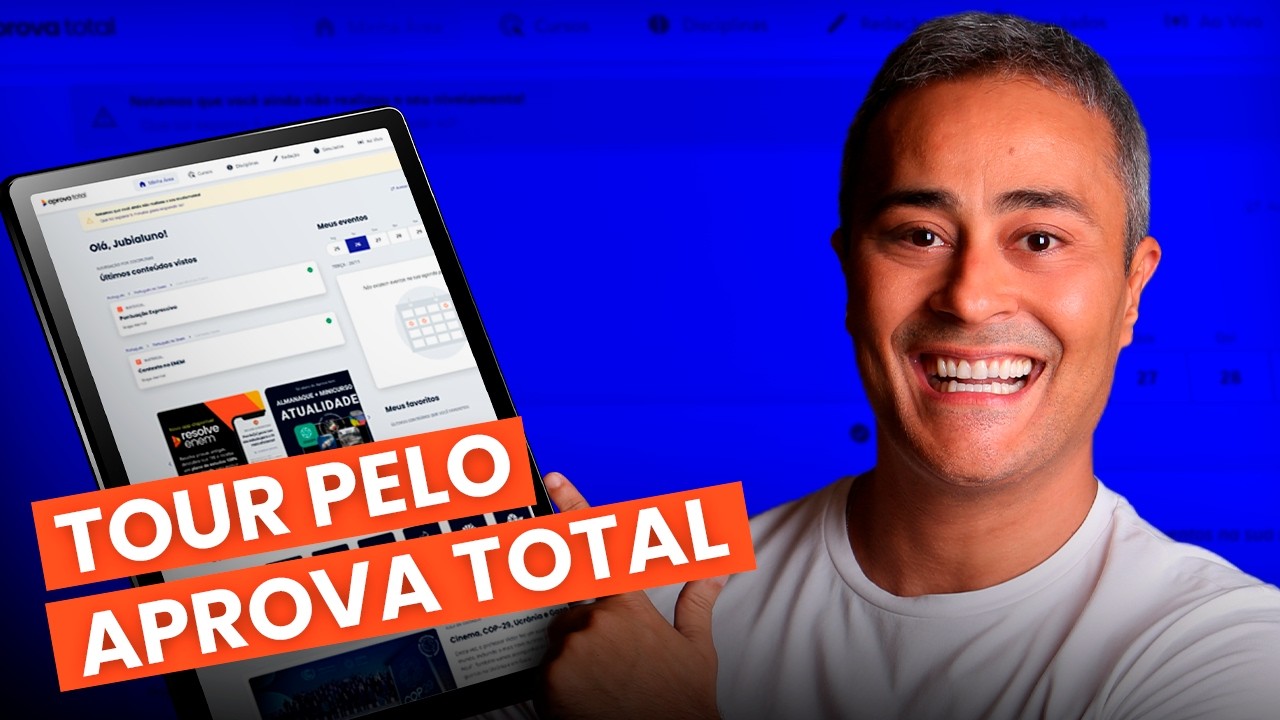 Tour Completo pela Plataforma Aprova Total | O Melhor Cursinho Online para o ENEM - YouTube