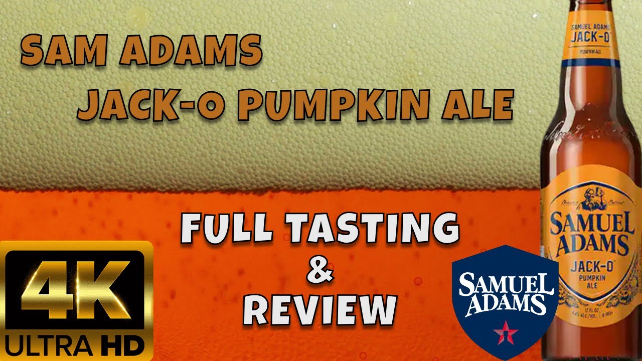 Sam Adams Jack-O Pumpkin Ale | Tasting and Full Review [4K] - YouTube