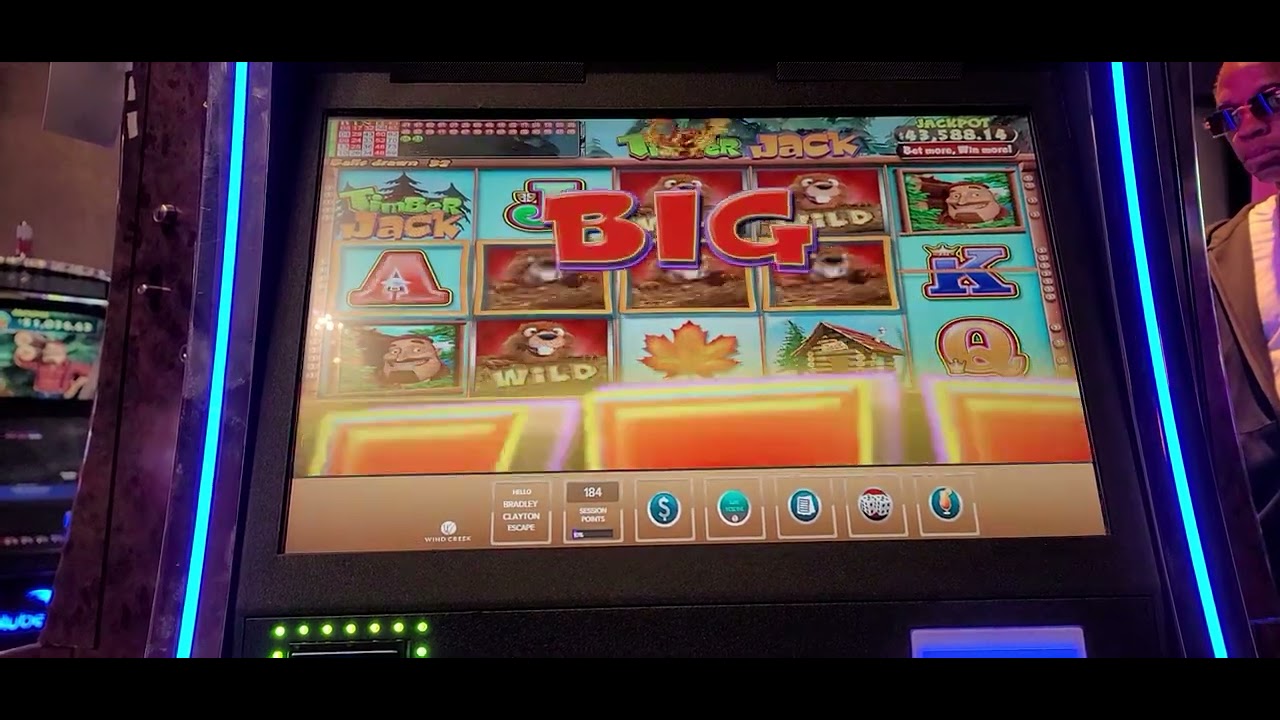 Timber Jack Slot $560 $9 BET FREE SPIN HUGE WIN - WINDCREEK WETUMPKA ...