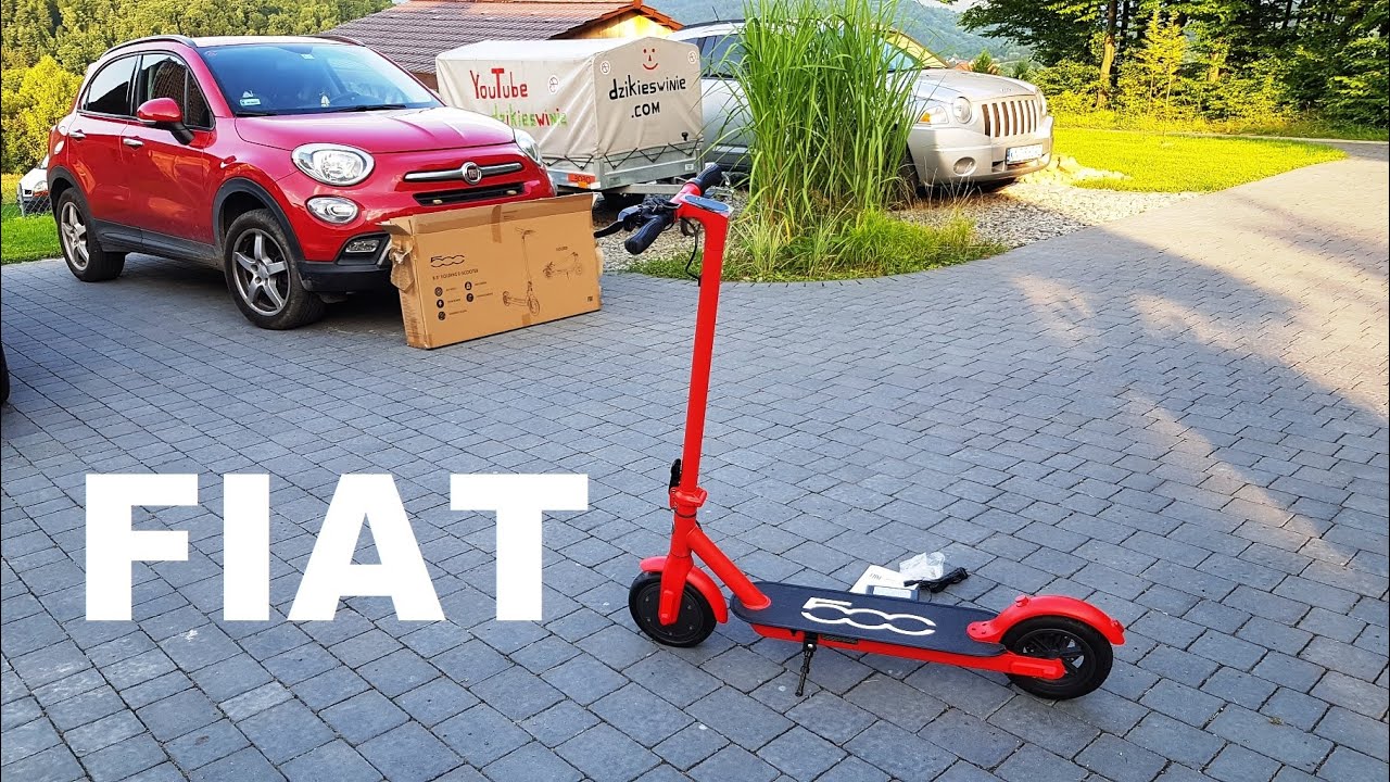 UNPACKING! Fiat 500 Electric Push Scooter - YouTube
