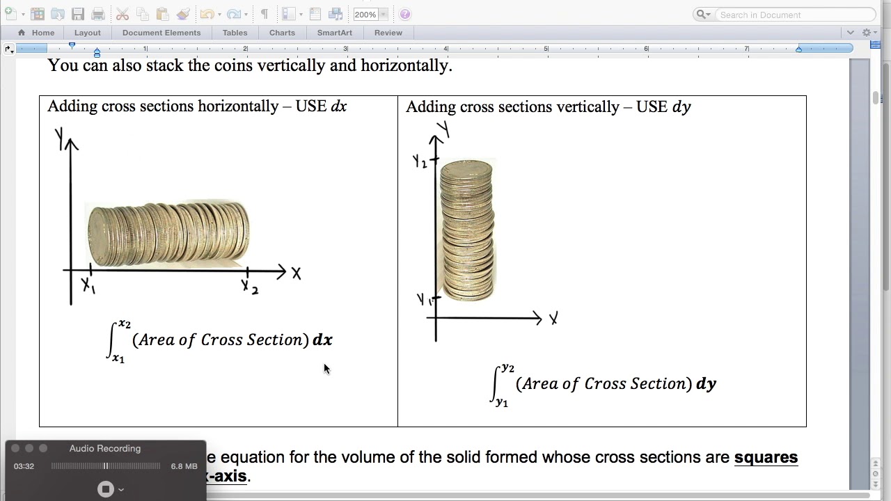 Volume with Known Cross Sections - YouTube