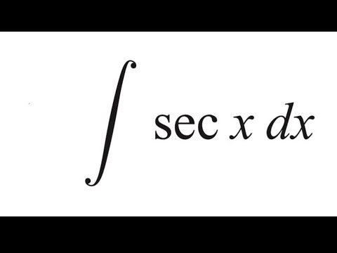 integration of sec(x) easy and simple شرح بالعربي - YouTube