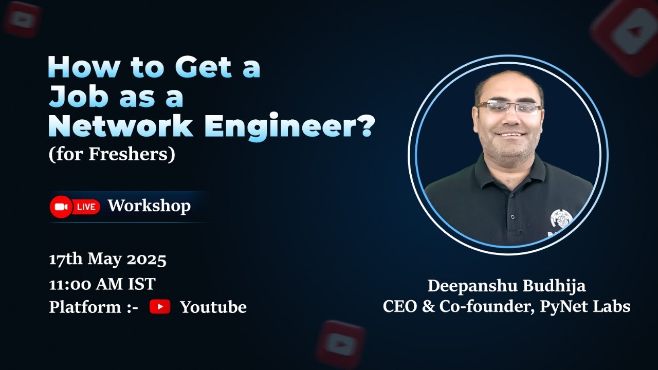 How to Get a Job as a Network Engineer (For Freshers) - YouTube
