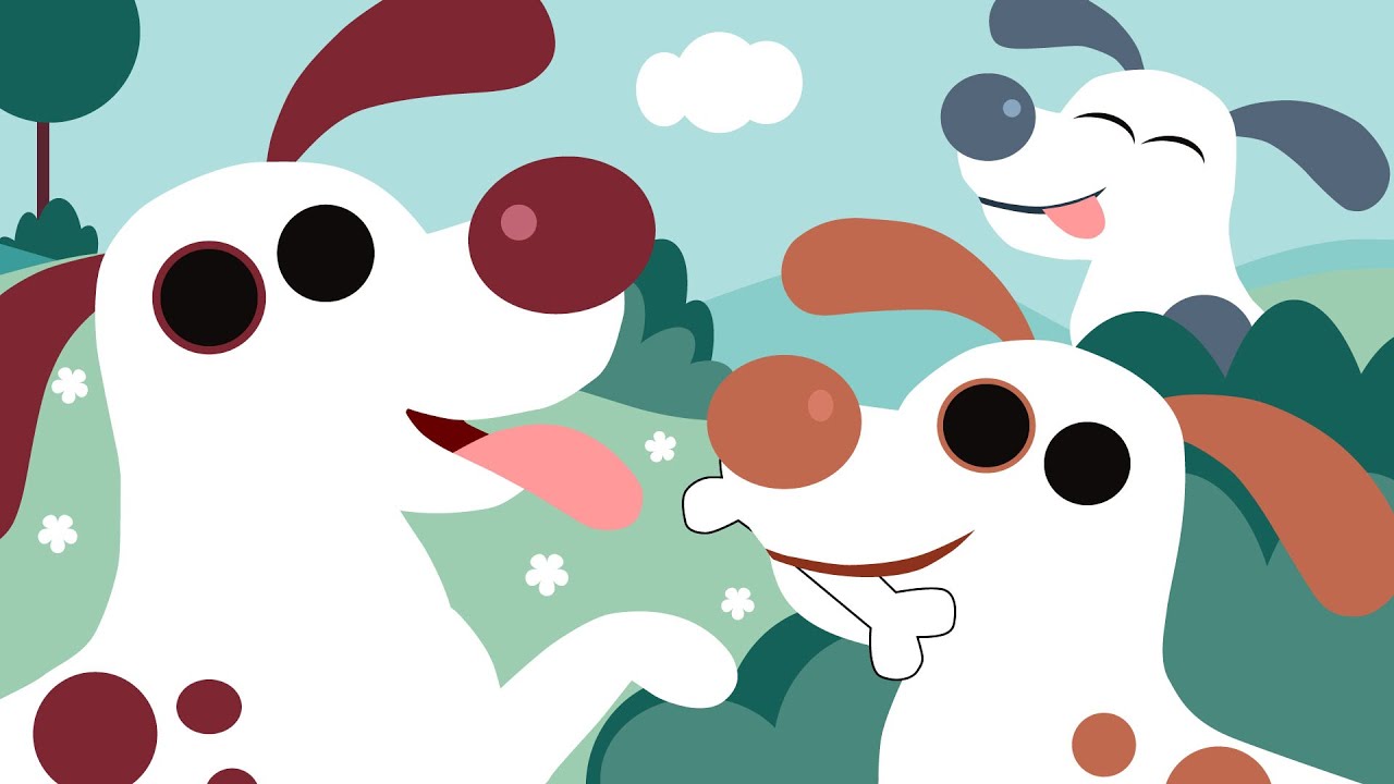 Five Spotted Dogs | Kids Counting Song | Simple Kids Song - YouTube