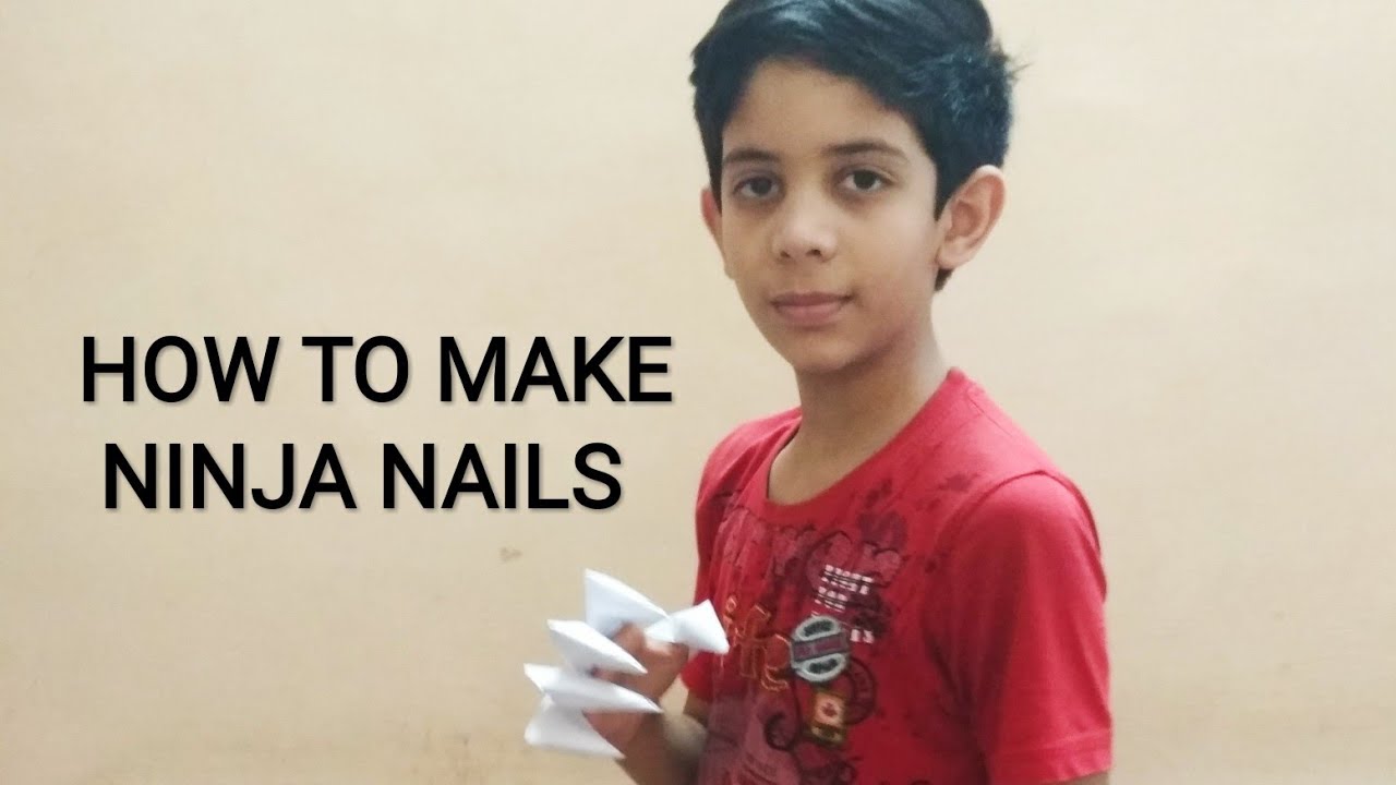 How to make ninja nails. - YouTube