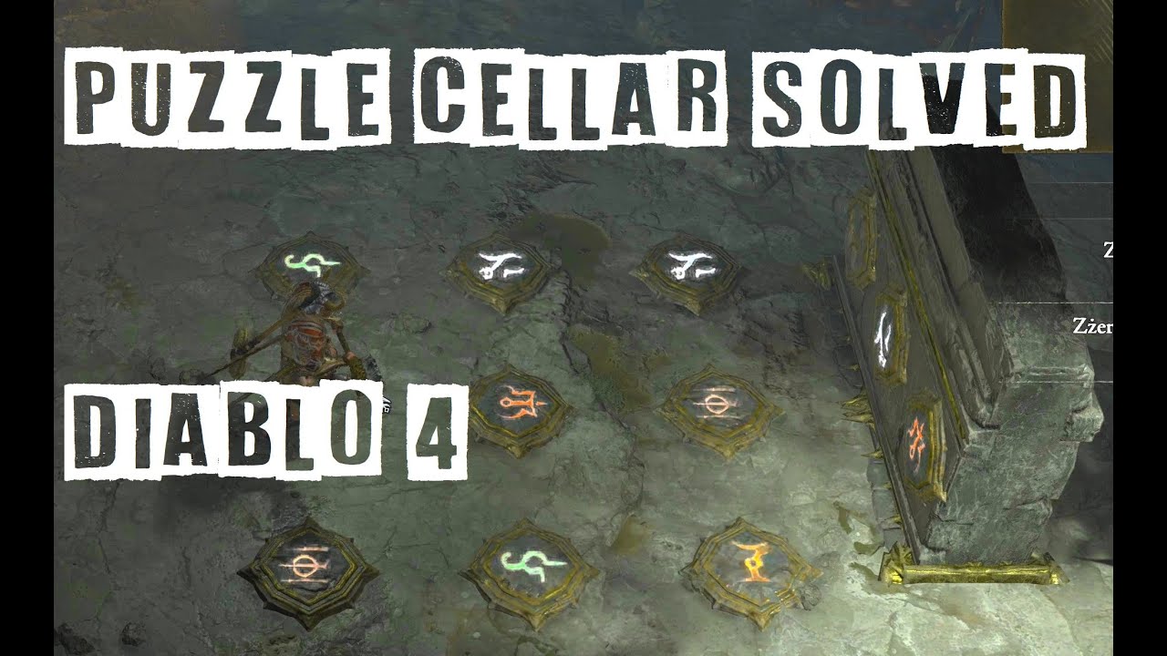 😈Diablo 4😈 Puzzle Cellar Solved - YouTube