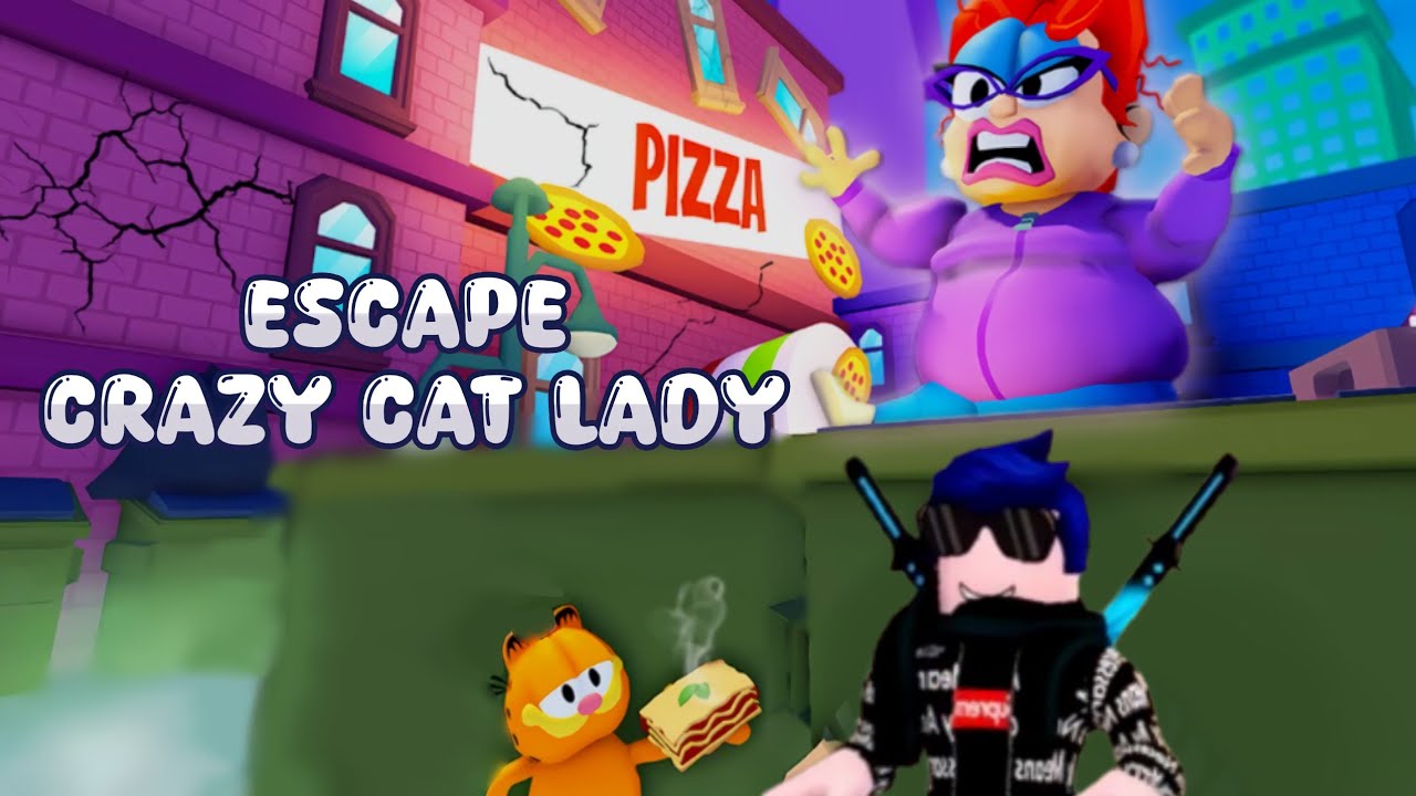 Trapped by The Crazy Cat Lady Roblox Obby - YouTube