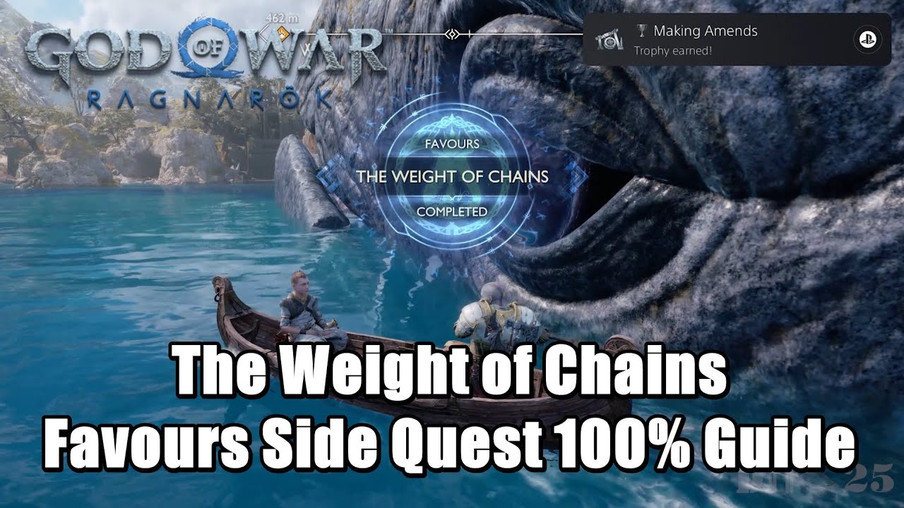 God Of War Ragnarok The Weight of Chains - Favours Side Quest 100% ...