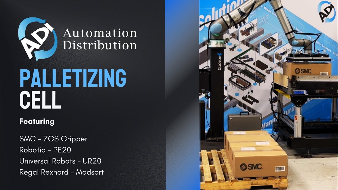 🚀 Automate Your Palletizing with the UR20 & SMC ZGS Foam Vacuum Gripper! 🏭📦 - YouTube