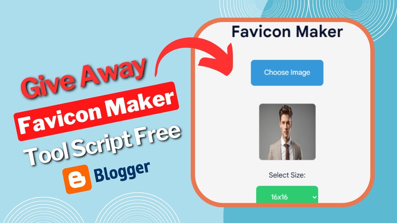 Favicon Maker Tool script Giveaway | Favicon in Blogger | Favicon Kasy ...