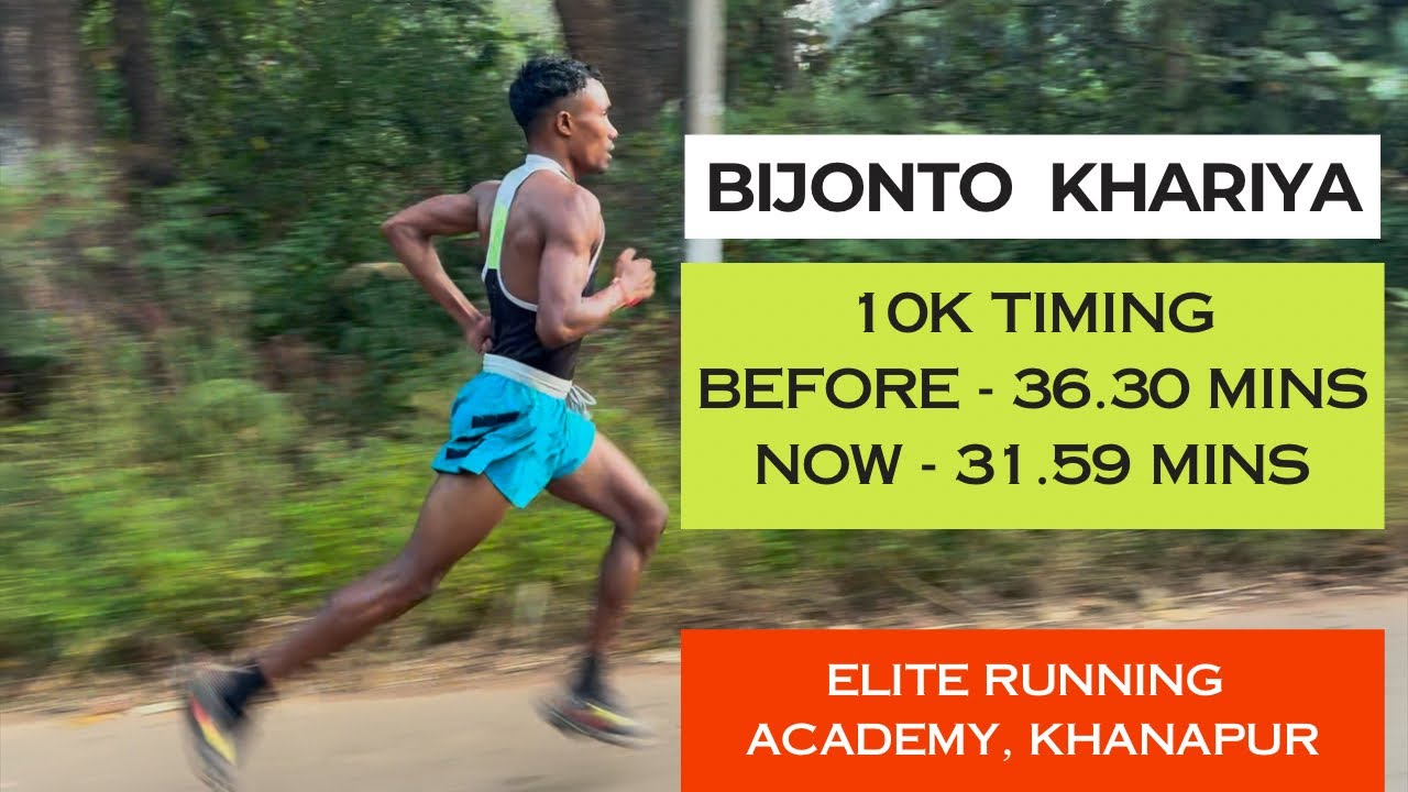 Bijanta Khariya 10 Km Timing Improved from 36 Minutes to 31.59 mins in ...