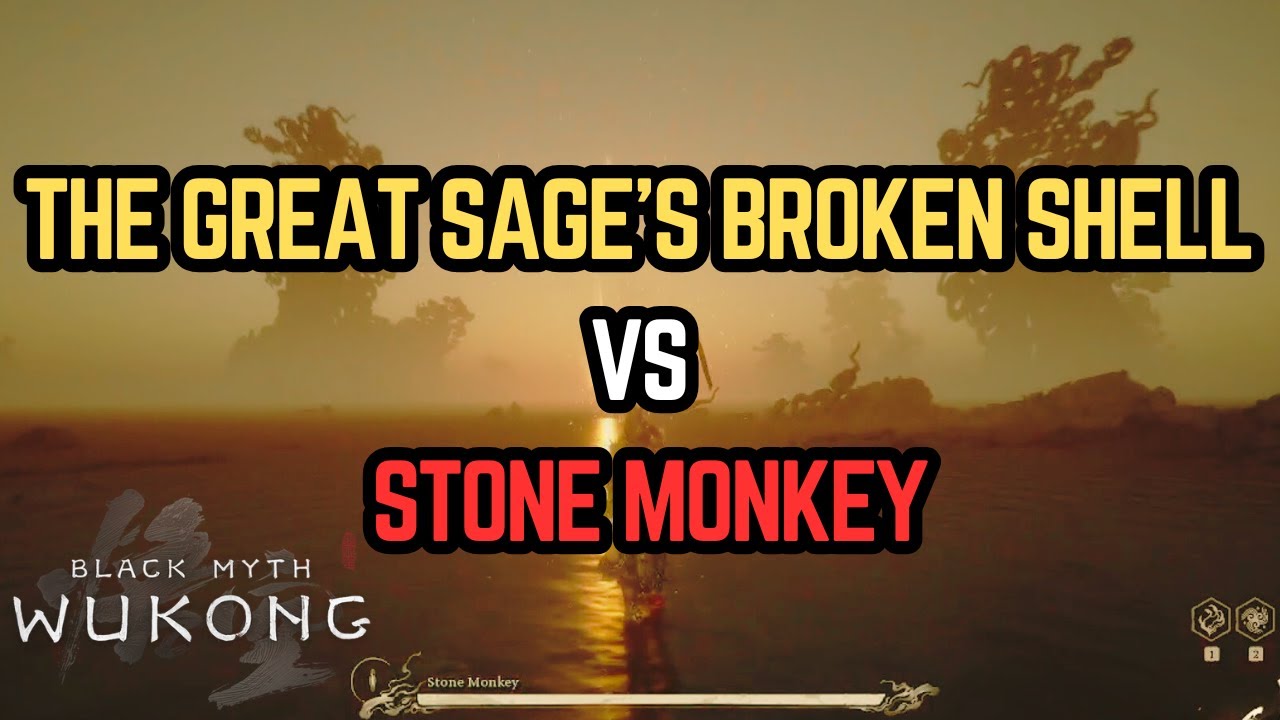 The Great Sage's broken shell VS Stone Monkey|Black Myth Wukong ...