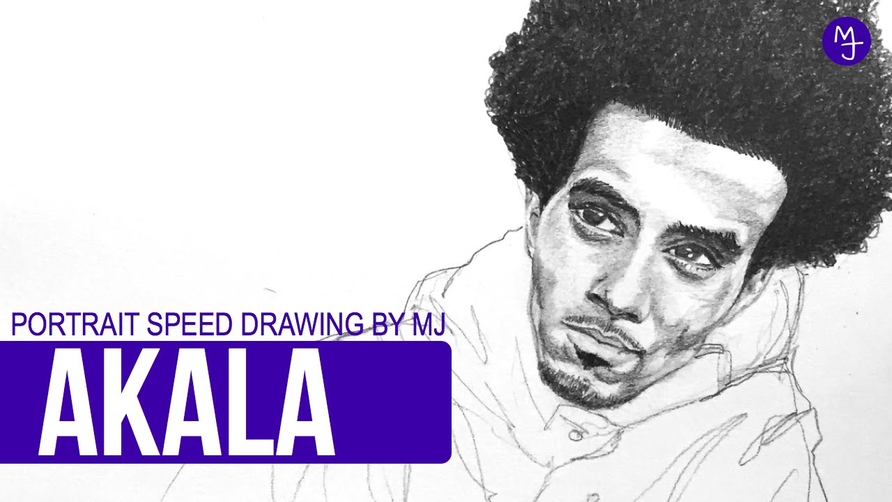 Akala - Portrait Speed Drawing [LR06] - YouTube