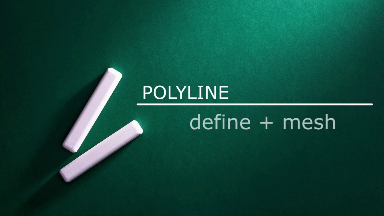 Define the polyline in GID and make a mesh for it - YouTube