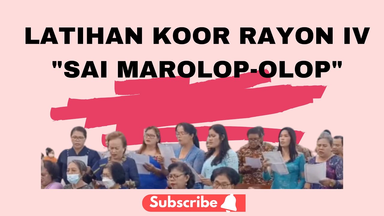 Latihan Koor Rayon IV "Sai Marolop-Olop"#koor #topnews #roblox #top # ...