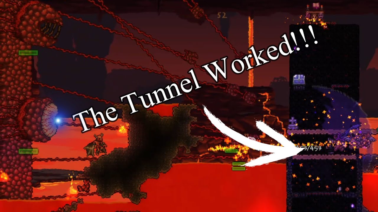 We Built a Tunnel To Fight The Wall of Flesh - Terraria [Expert ...