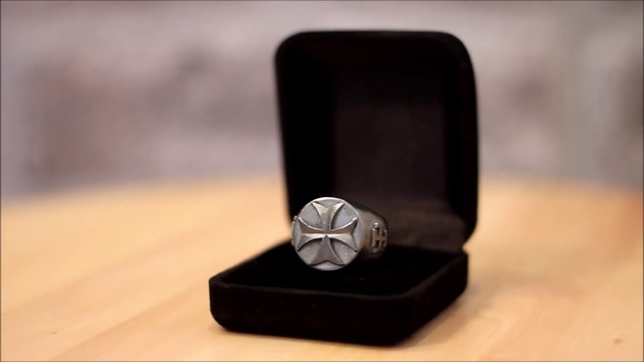 Order of Malta Ring Knights Templar Ring Maltese Cross, Vintage ...