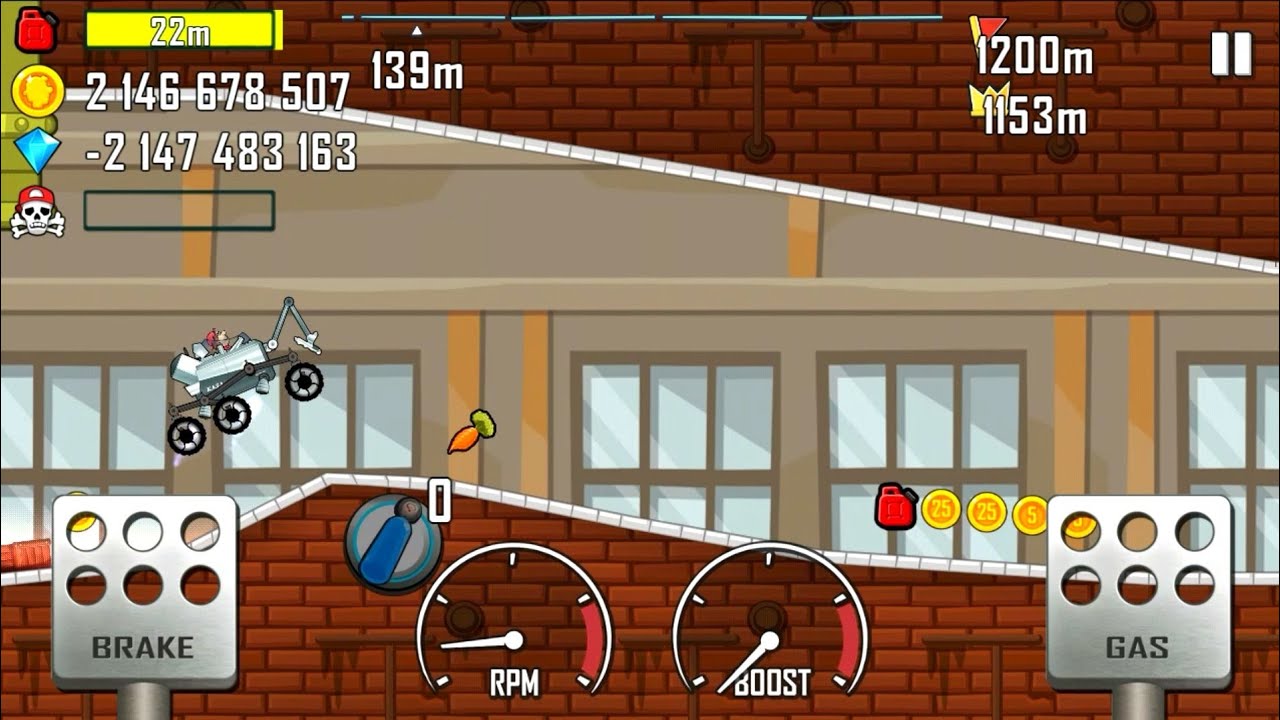 Hill Climb Racing Hack Mod - Gameplay Walkthrough - Moonlander (iOS ...