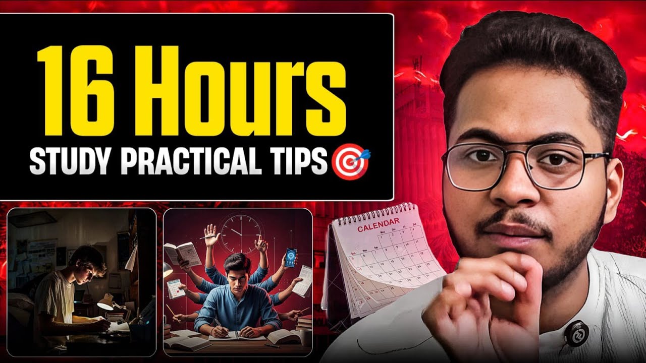 16 Hours Study Practical tips 🎯 - YouTube