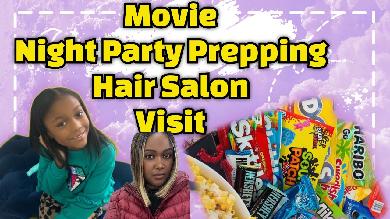 PREPARING FOR MOVIE Night 🍿🎥PARTY: Come with me to my Hair Appointment ...