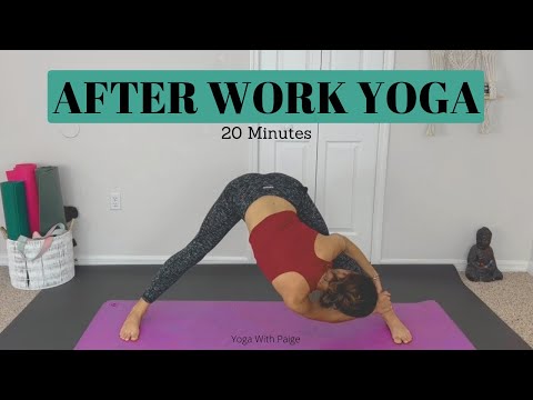 After-Work Yoga Flow / 20 Minute Full Body Stretch / REVERSE THE SLOUCH! / Yoga With Paige