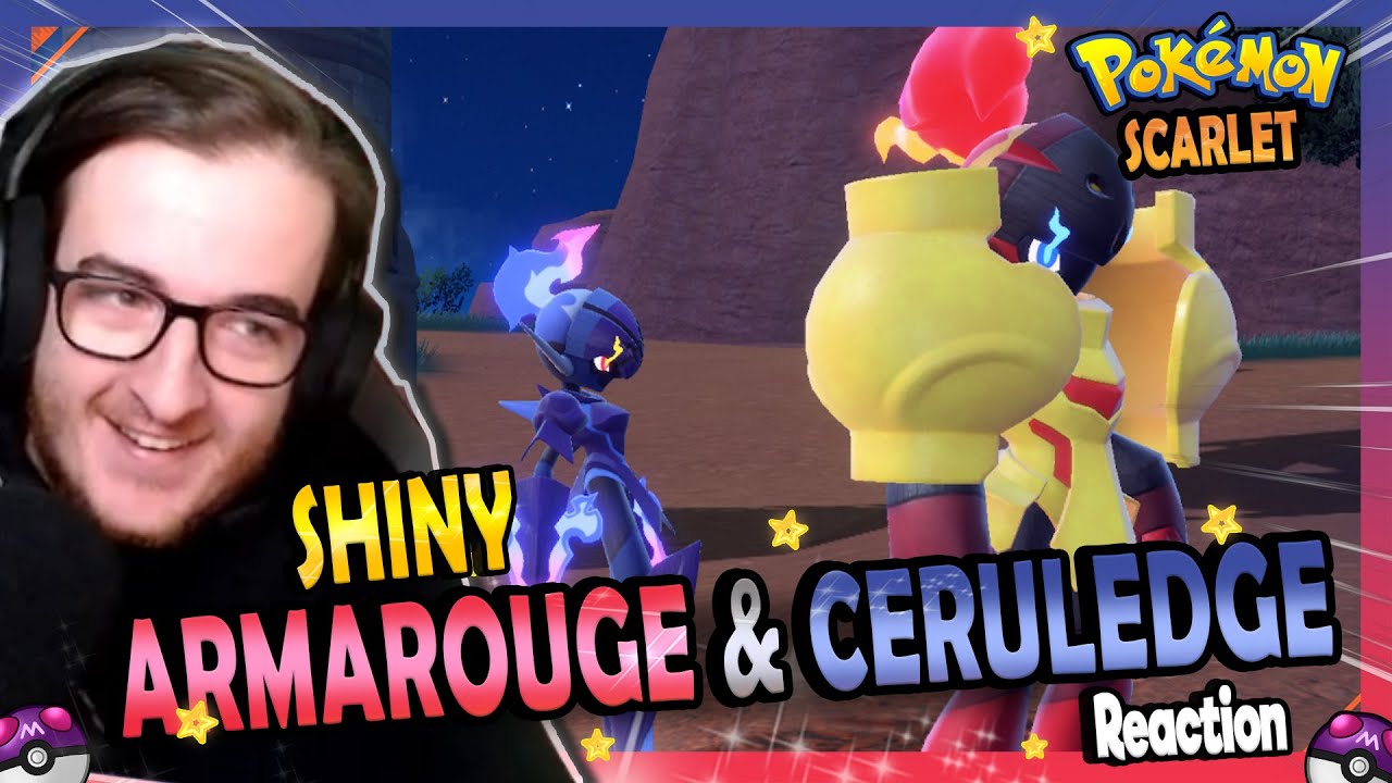 IL DUO DELLE ARMATURE! - ARMAROUGE-CERULEDGE SHINY REACTION- Pokémon ...