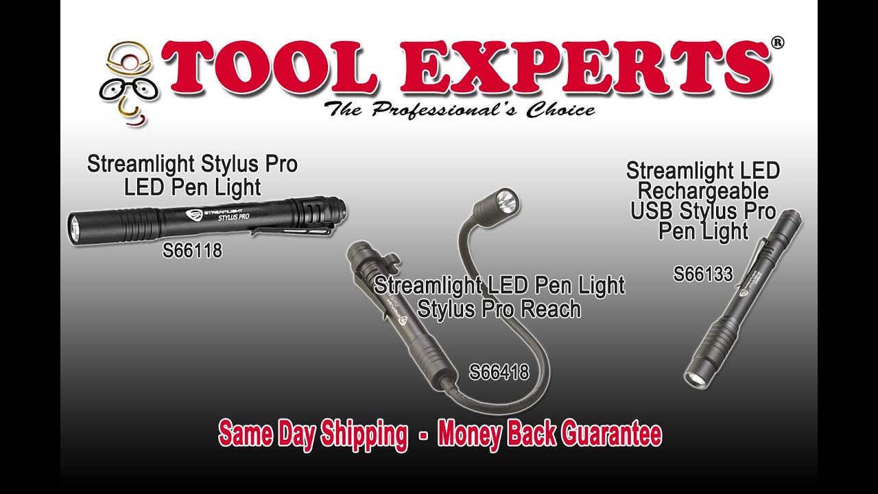 Streamlight LED Penlights - USB Rechargeable, Stylus Reach, & 100 Lumen ...