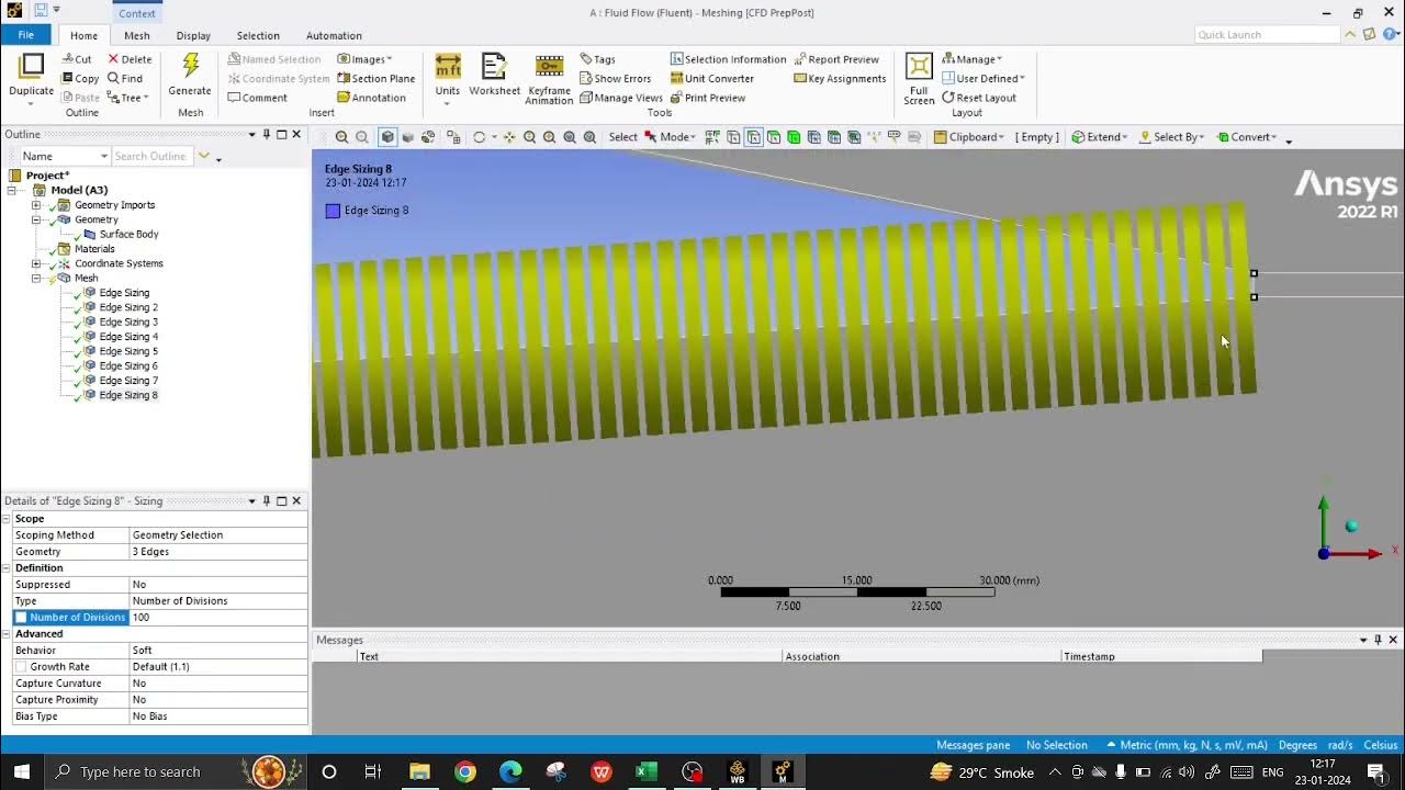 how to create structured 2D Quad mesh around airfoil | Simulation ...