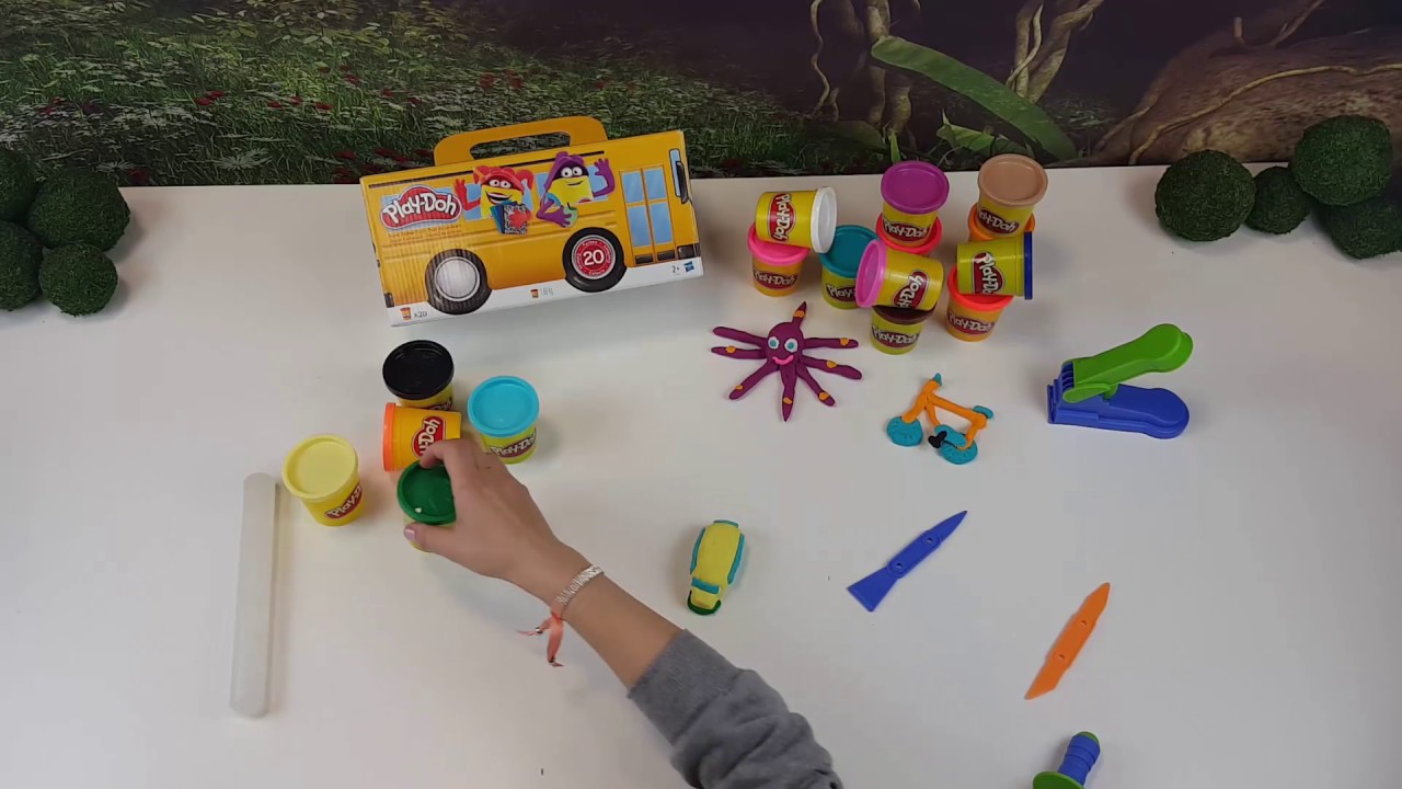 Autobús del cole con Play-Doh paso a paso - YouTube