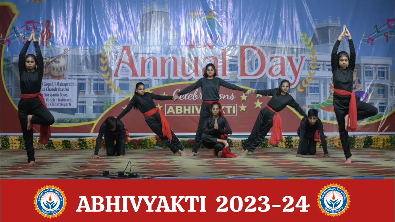 YOGA DANCE by GRADE VII IX ABHIVYAKTI 23 DEC 2023 CHANDRAHASINI VIDYAPEETH - YouTube
