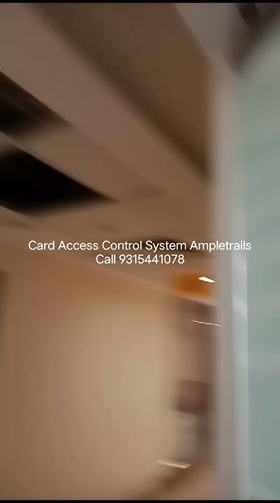 Card based Access Control System AmpleTrails Biometric Attendance System - YouTube
