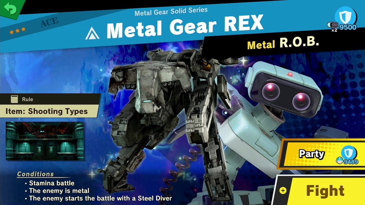 769. Metal Gear REX - Fair Spirit Battle - Super Smash Bros. Ultimate ...