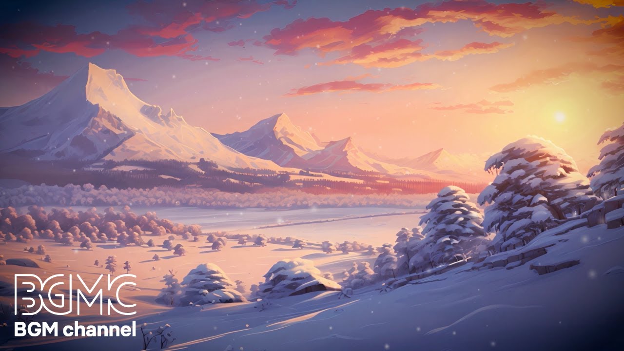 Calm Piano Music with Beautiful Winter Scenery - Soothing Music for ...