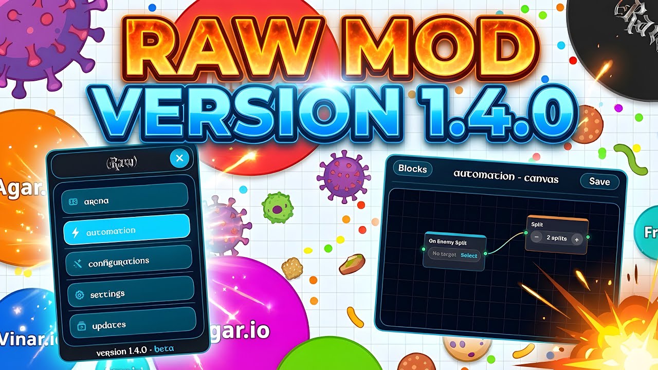 Raw Mod Version 1.4.0 [Agar.io Mobile iOS Mod Menu] - YouTube