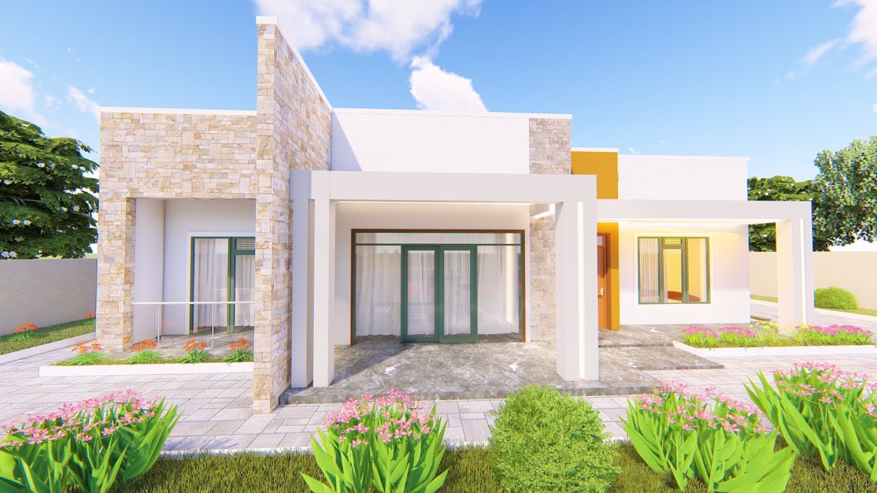 4BEDROOM HOUSE PLAN ,SIZE, 15x13.5meters ,HIDDEN ROOF,RWAMAGANA,MUYUMBU ...