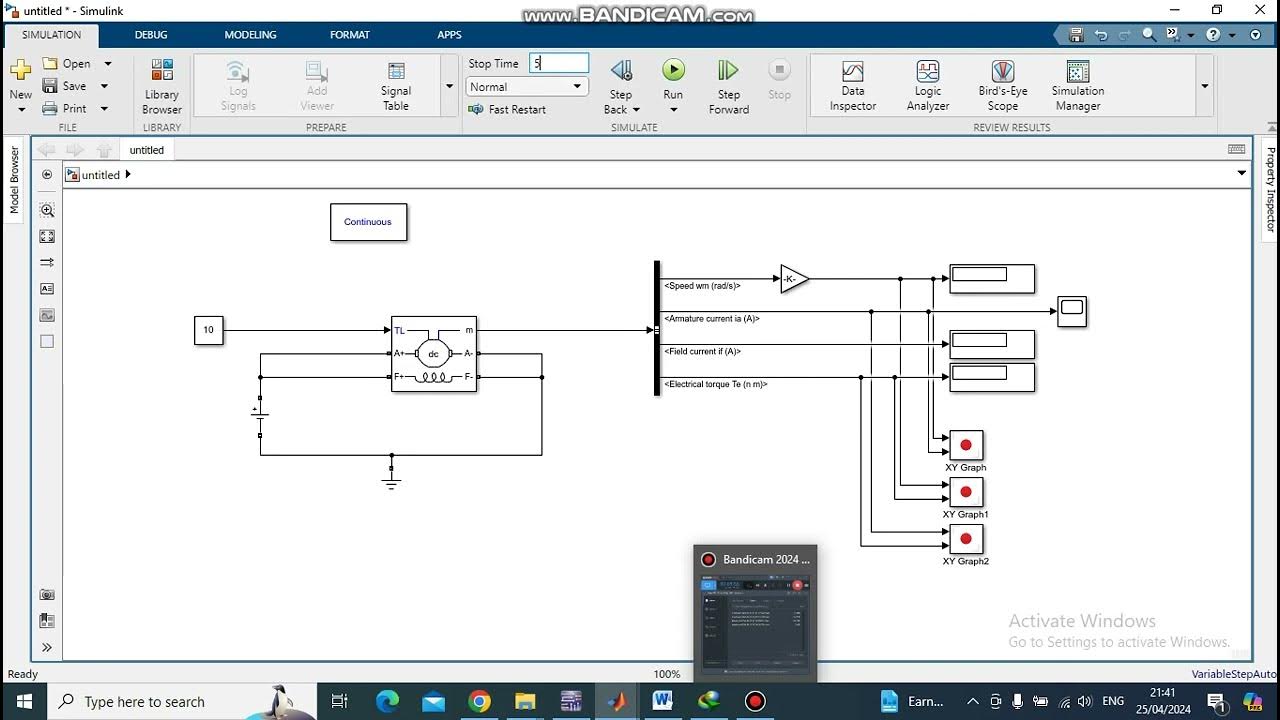 Characteristics of DC Shunt Motor Using Matlab Simulink - YouTube