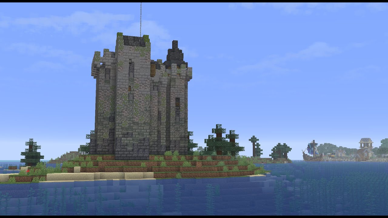 I Built an Old Stone Castle in Minecraft - YouTube