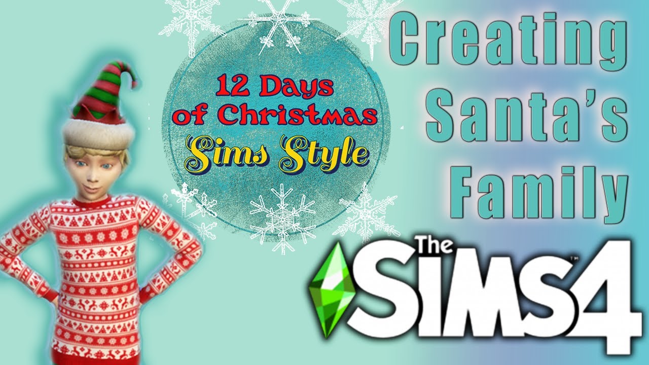 Making Santa's Family in CAS for the Holidays! Sims 4 Christmas CAS ...