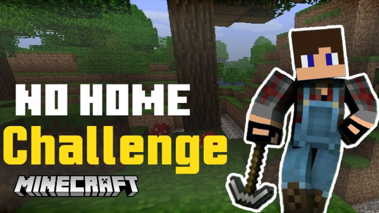 Minecraft no Home challenge l Minecraft series 😀 l how to play ...