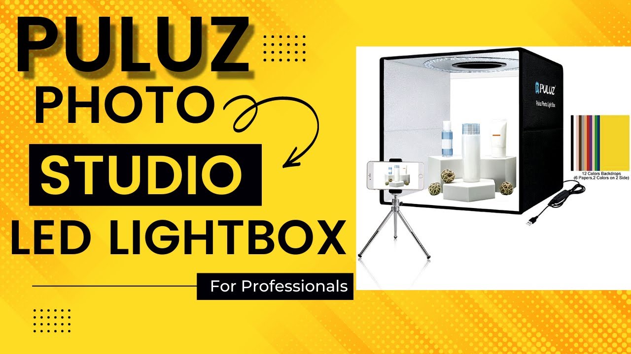 Foldable Portable LED Photo Studio Light Box by PULUZ - YouTube