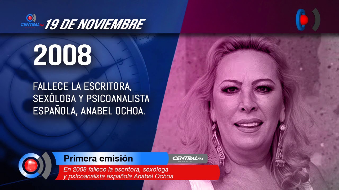 En 2008 fallece la escritora, sexóloga y psicoanalista española Anabel ...