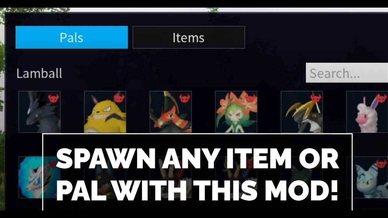 NEW | Creative Menu | PALWORLD Mods - YouTube