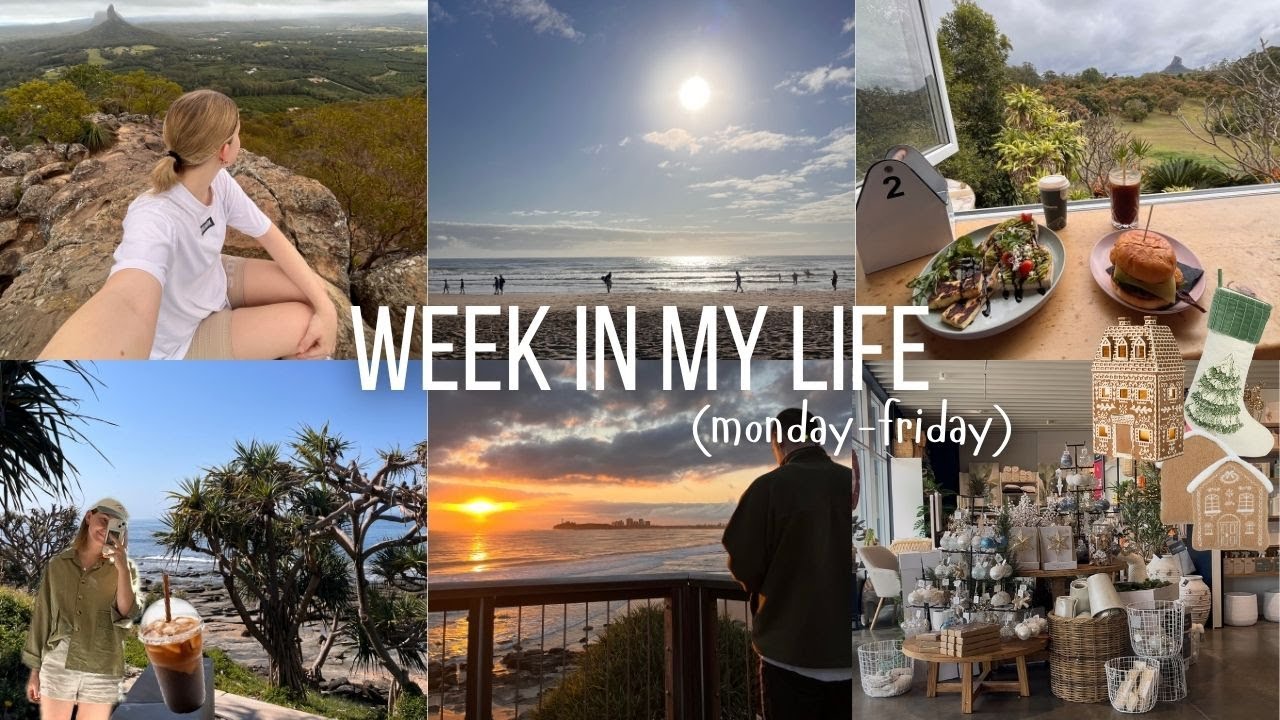 WEEK IN MY LIFE | sunrise, Christmas shopping, beach trips & mountain ...